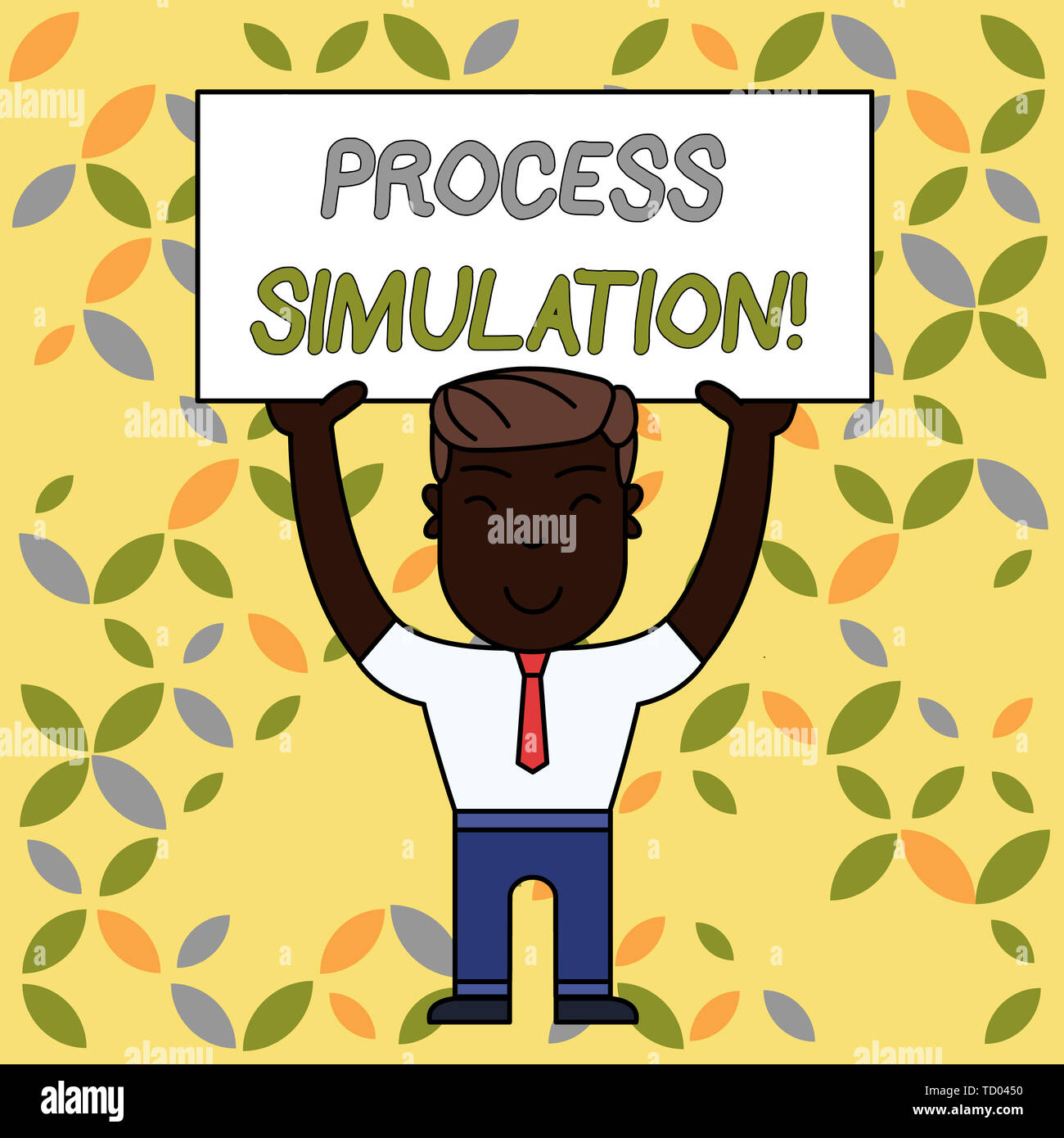 Writing note showing Process Simulation. Business concept for Technical ...
