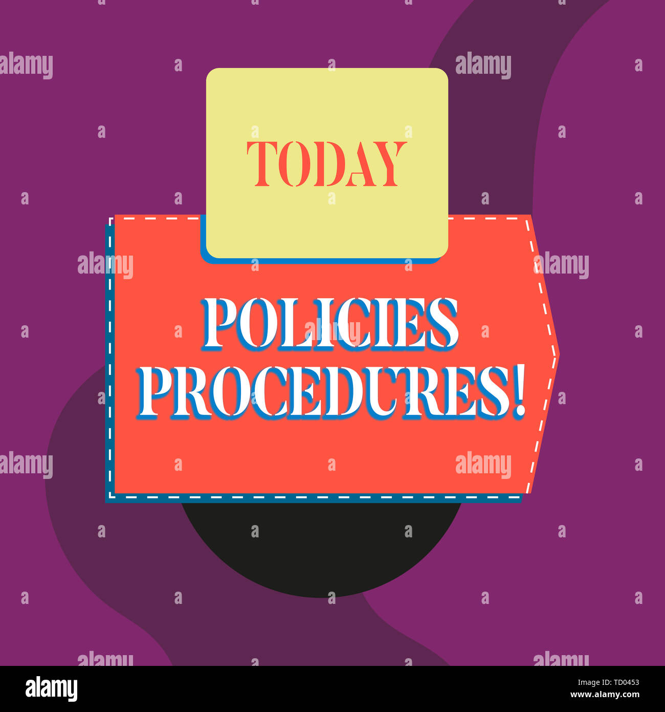 Writing note showing Policies Procedures. Business concept for ...