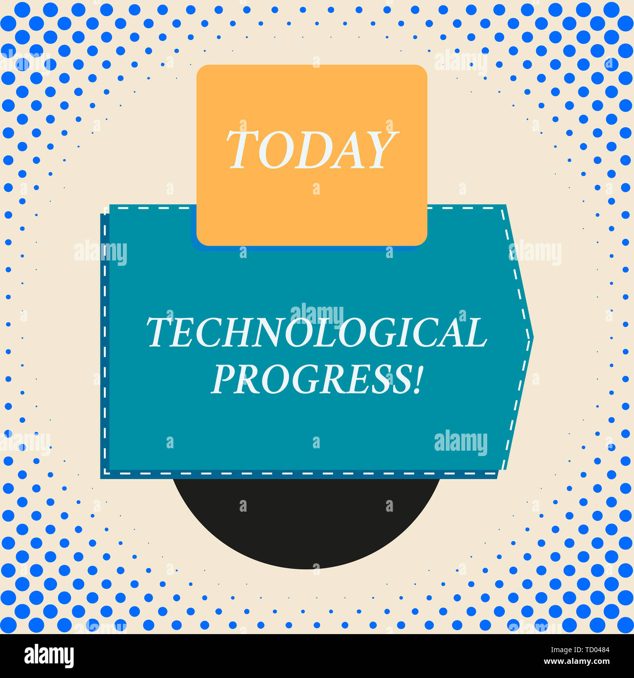 Writing note showing Technological Progress. Business concept for ...