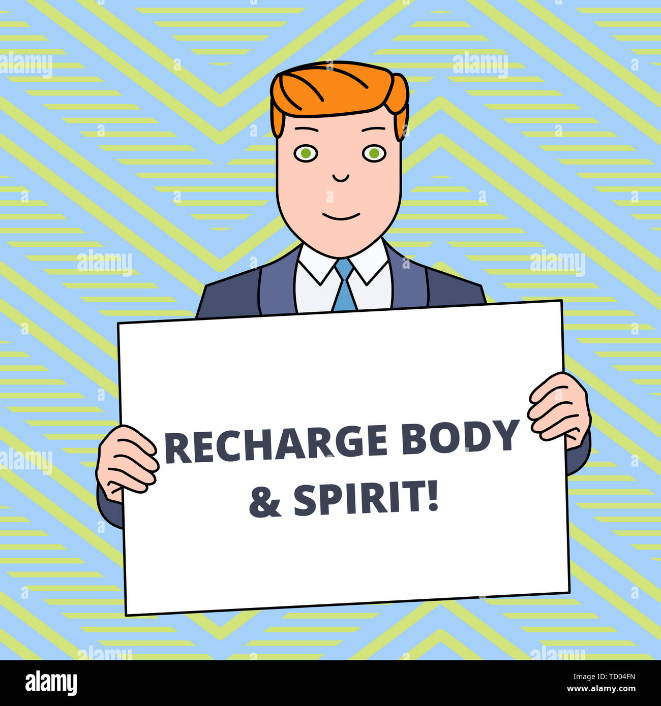 Text sign showing Recharge Body And Spirit. Business photo showcasing fill your energy through ...