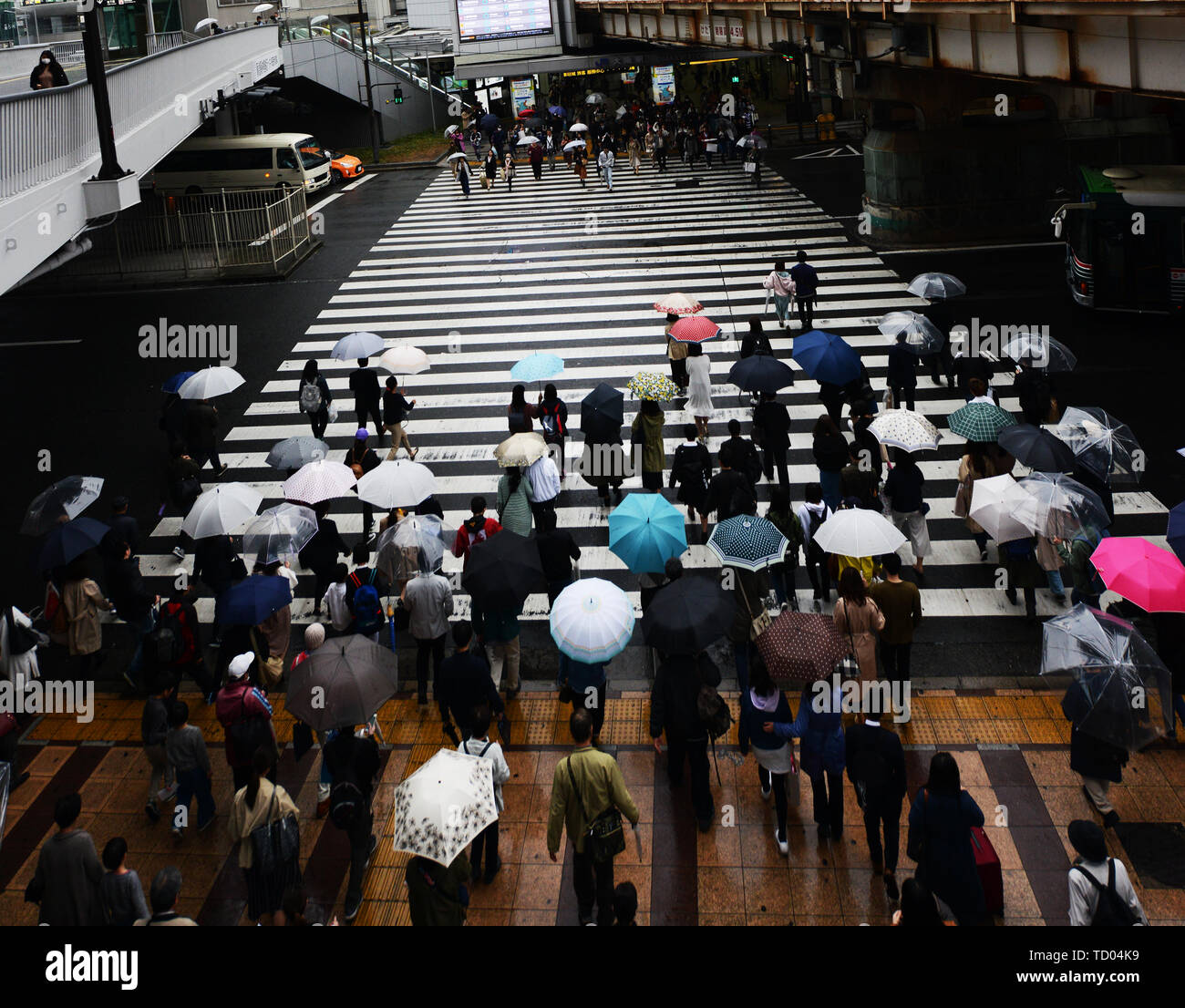 A rainy day in Osaka, Japan Stock Photo - Alamy