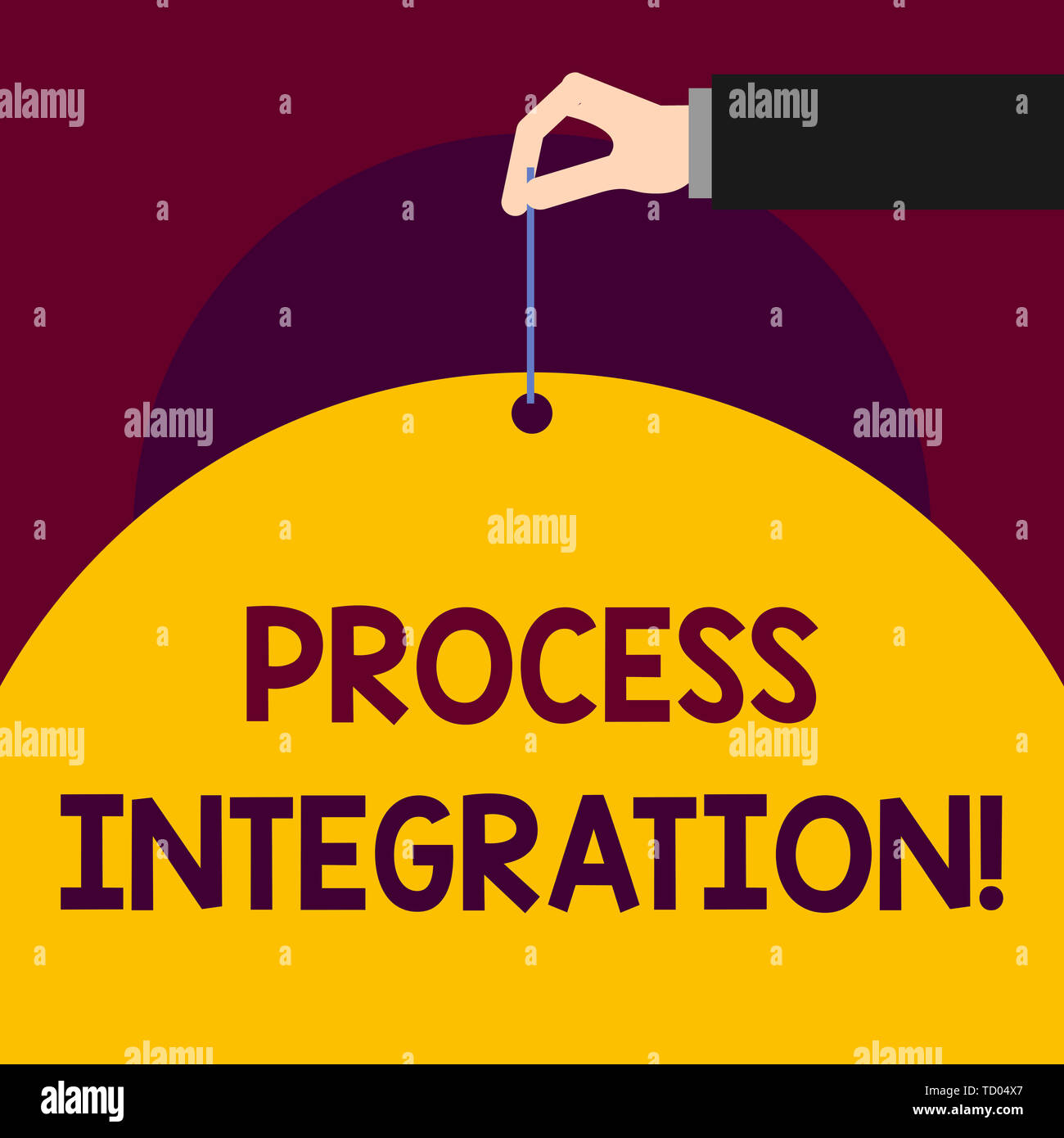 Writing note showing Process Integration. Business concept for ...