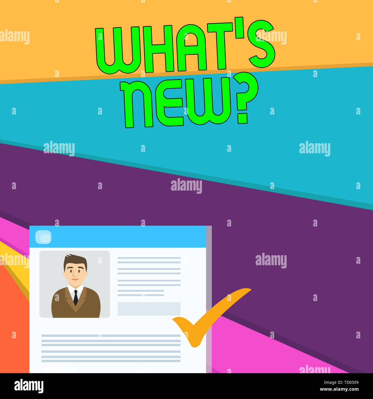 Handwriting text What S New Question. Conceptual photo Asking about ...