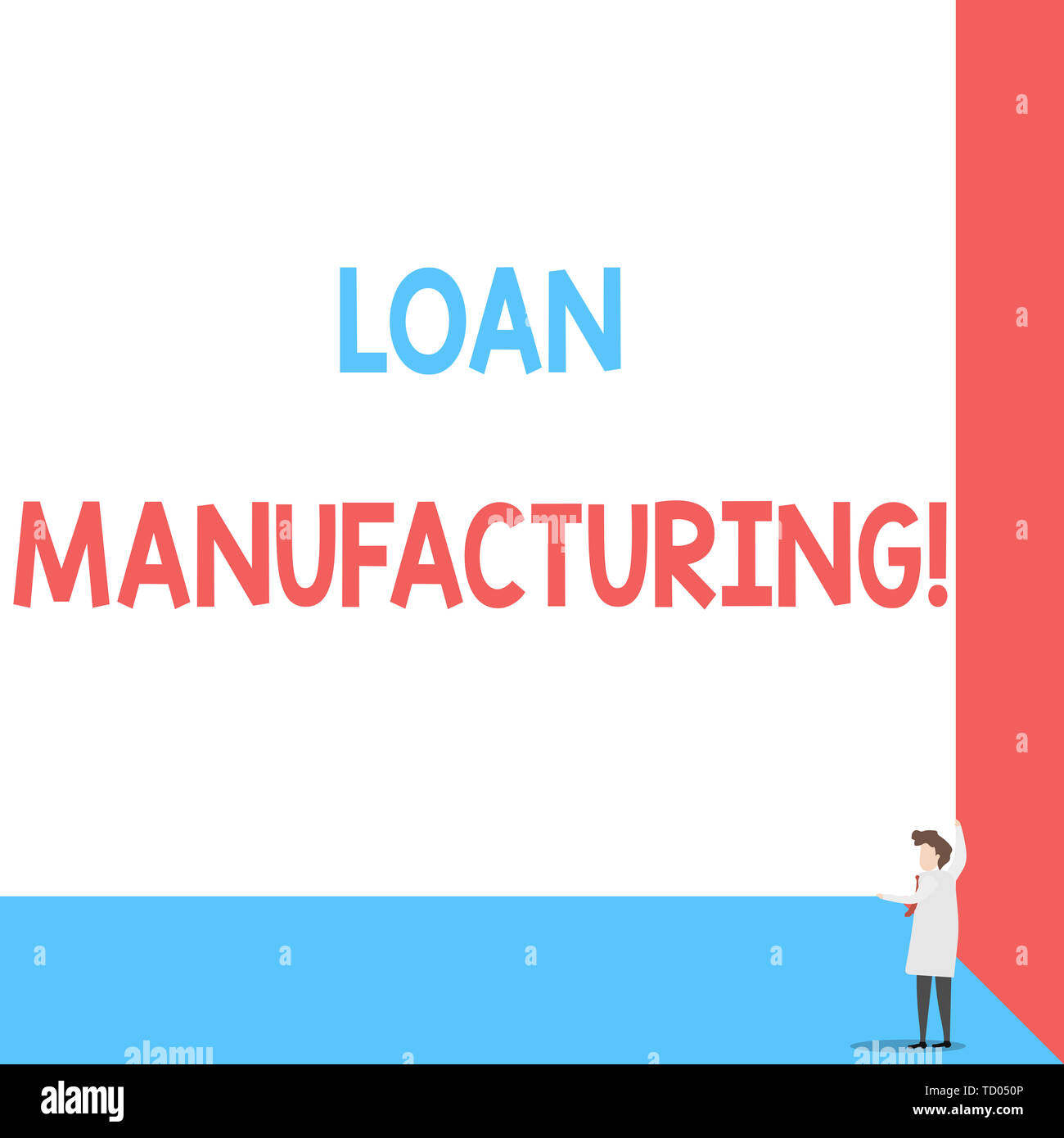 Handwriting text Loan Manufacturing. Conceptual photo Bank Process to ...