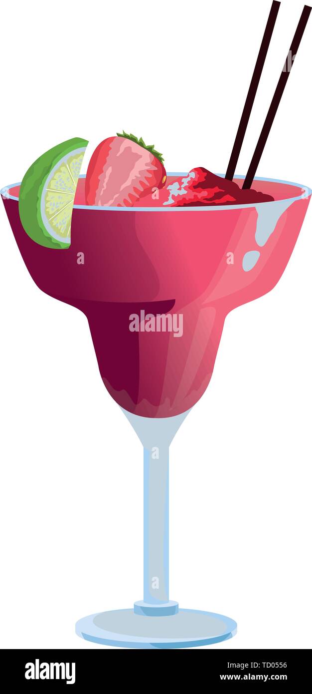 Tropical fruit cocktail icon cartoon Stock Vector Image & Art - Alamy