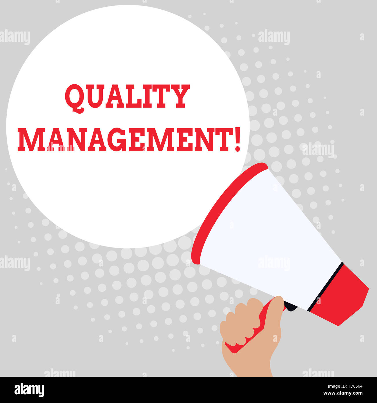 Writing note showing Quality Management. Business concept for Maintain ...