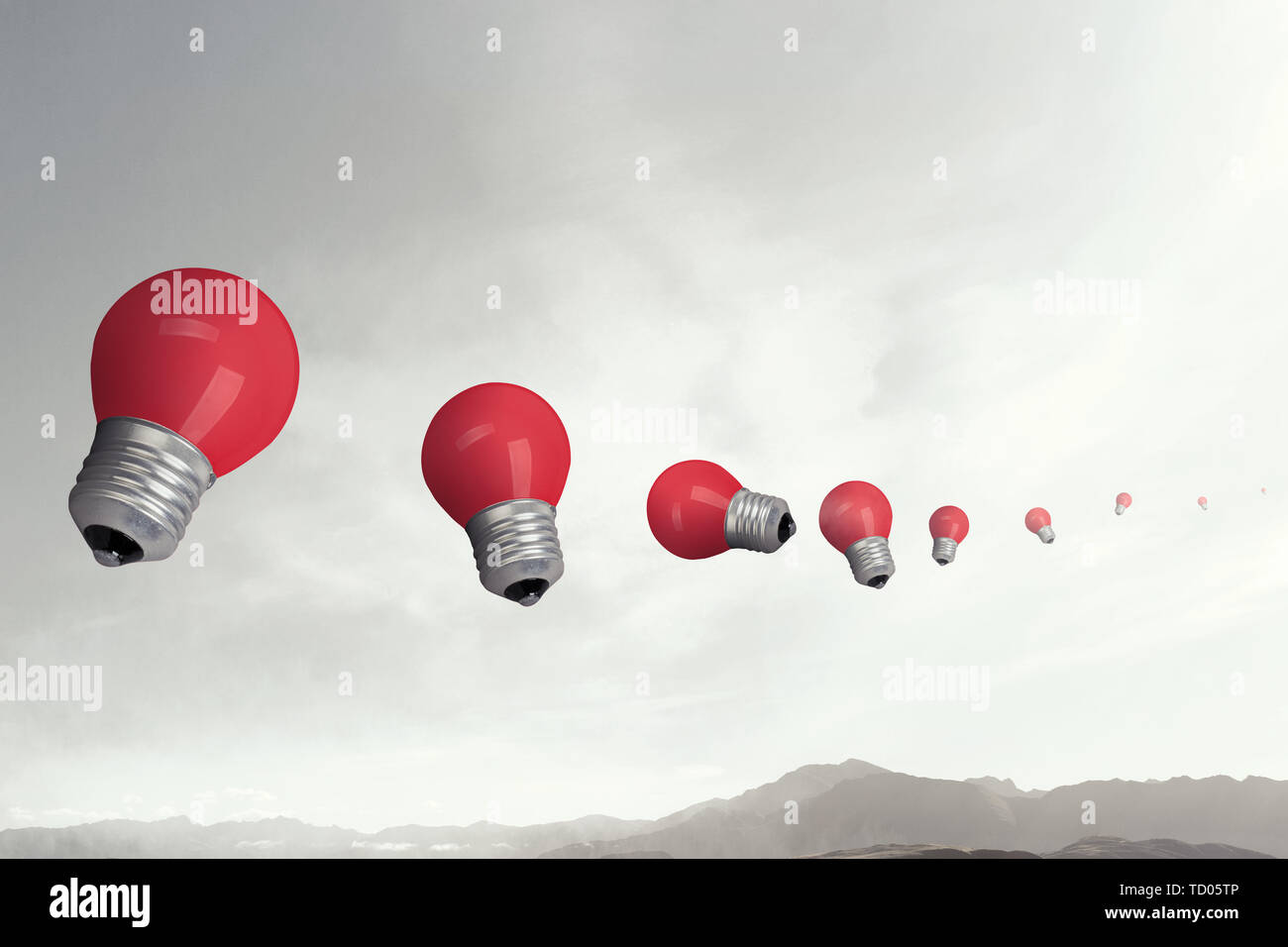 Glowing light bulbs on black hi-res stock photography and images - Alamy