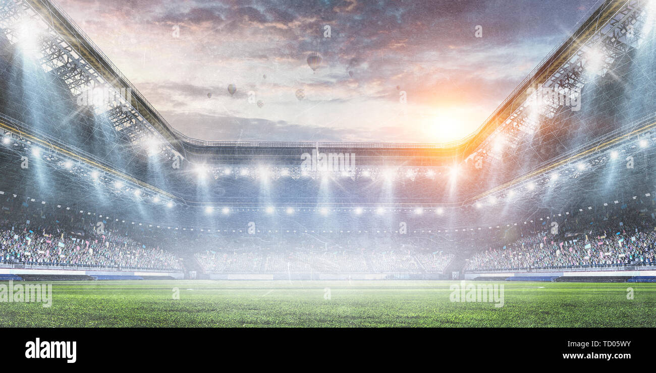 Balloon soccer stadium hi-res stock photography and images - Alamy