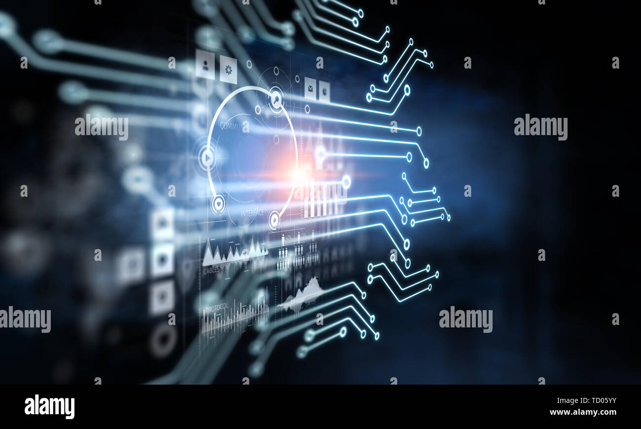 Abstract high tech digital screen background Stock Photo - Alamy
