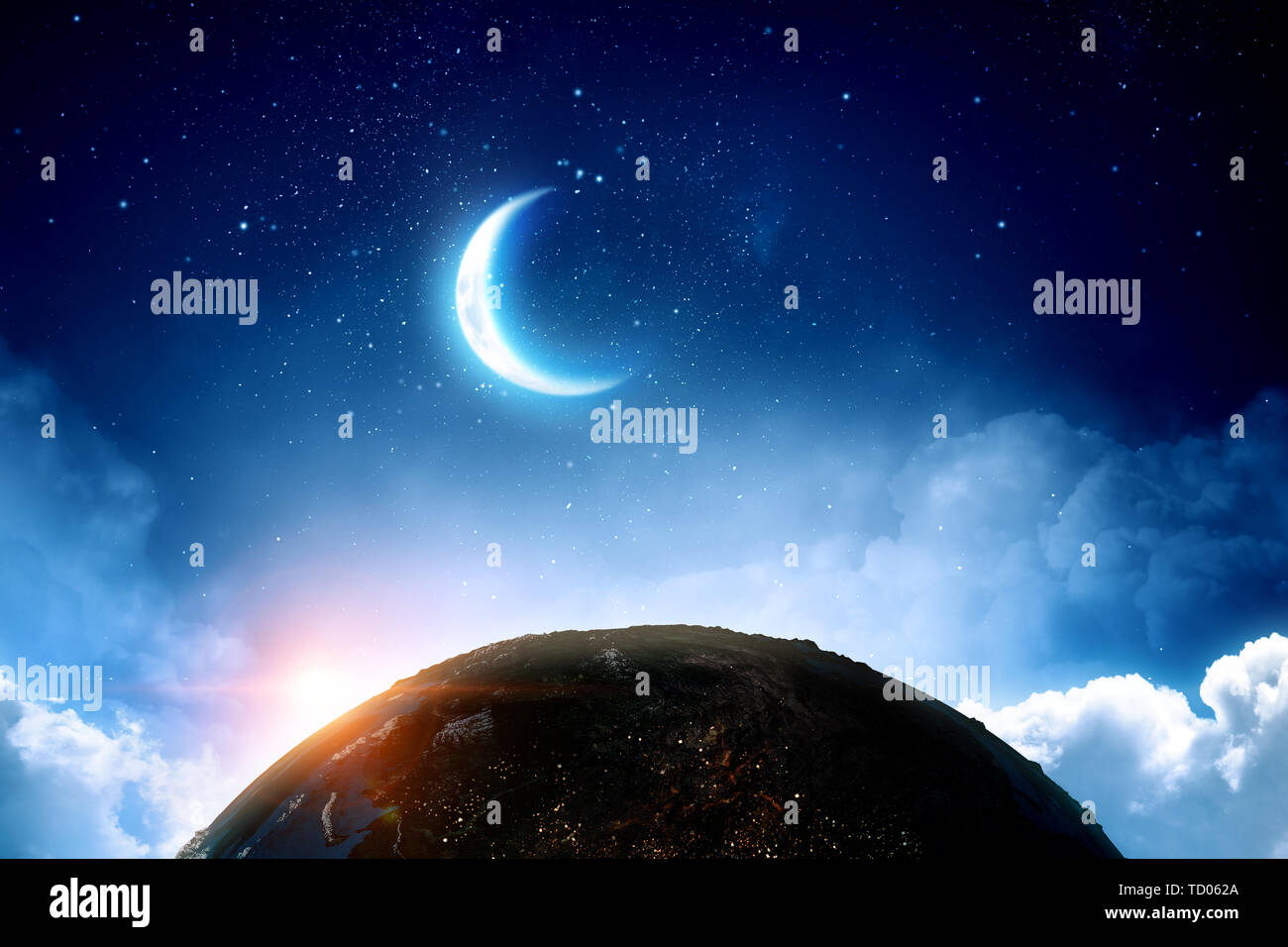 Earth Moon And Stars