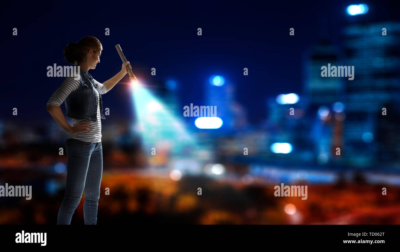 Flashlight glow hi-res stock photography and images - Alamy