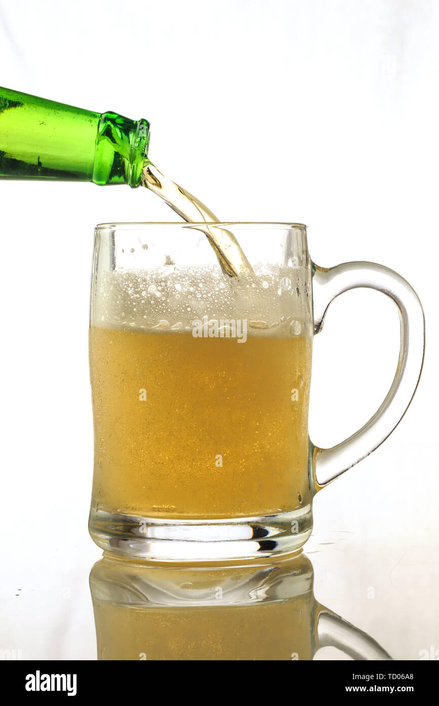 A refreshing beer Stock Photo - Alamy