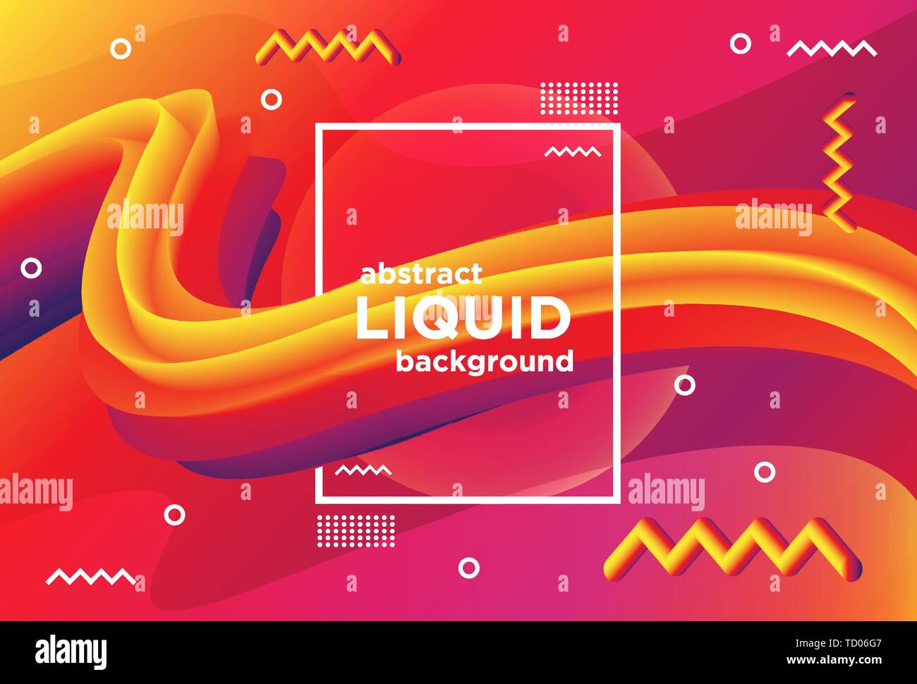 Colorfull abstract liquid banner background Stock Vector Image & Art ...