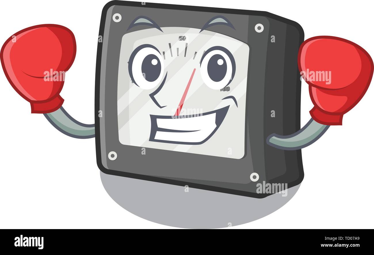 Boxing ampere meter isolated in the mascot Stock Vector Image & Art - Alamy