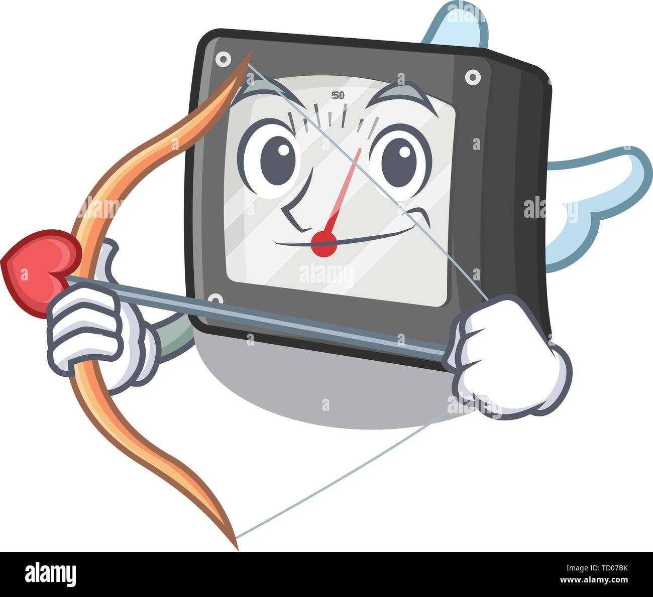 Cupid ampere meter isolated in the mascot Stock Vector Image & Art - Alamy