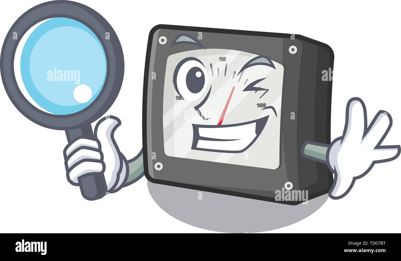Detective ampere meter in the cartoon shape Stock Vector Image & Art ...