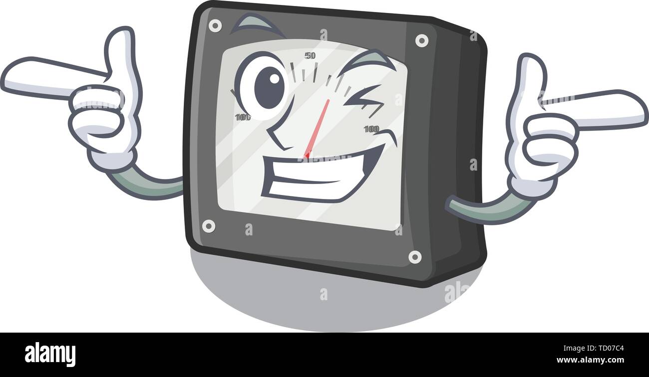 Wink ampere meter in the cartoon shape Stock Vector Image & Art - Alamy