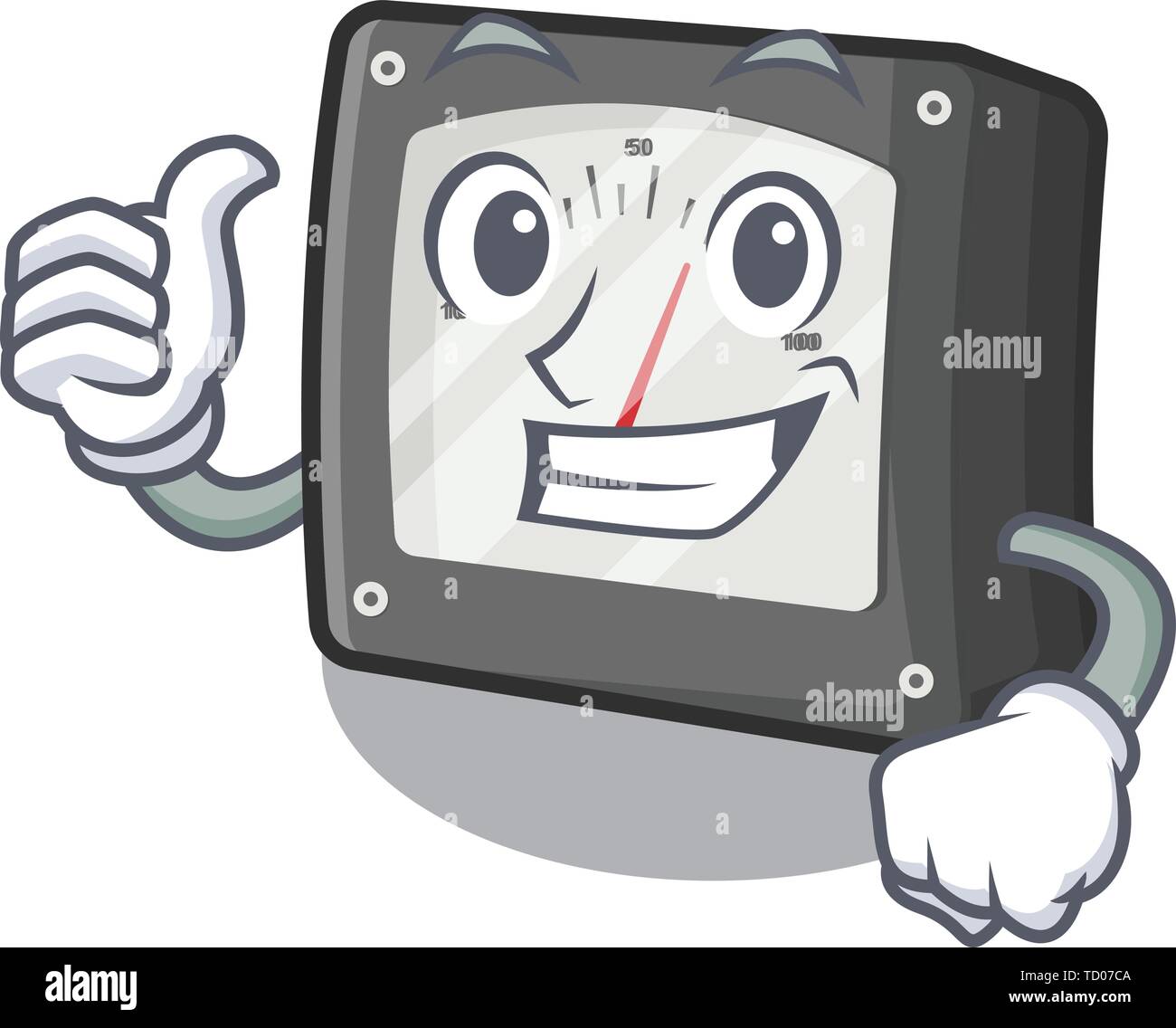 Thumbs up ampere meter in the cartoon shape Stock Vector Image & Art ...