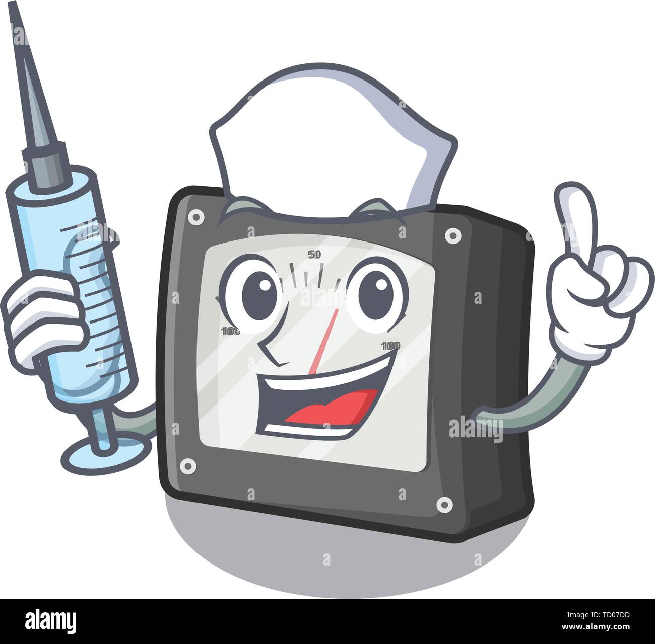 Nurse ampere meter in the cartoon shape Stock Vector Image & Art - Alamy