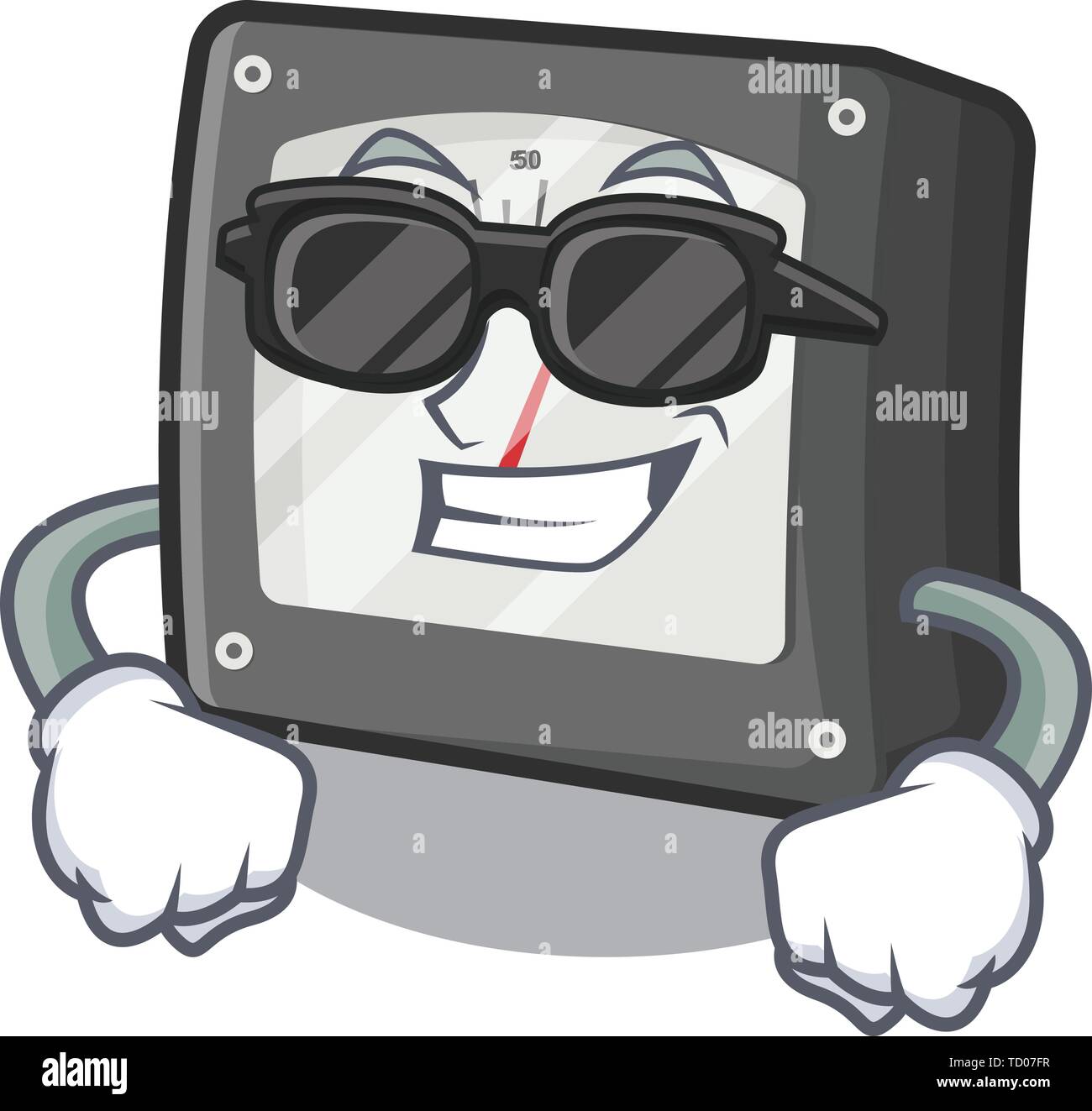 Super cool ampere meter in the cartoon shape Stock Vector Image & Art ...