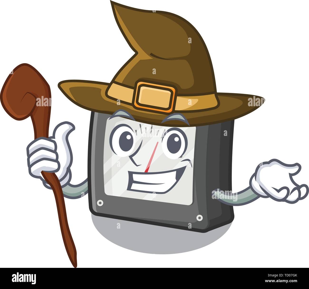 Witch meter ampere in the character box Stock Vector Image & Art - Alamy