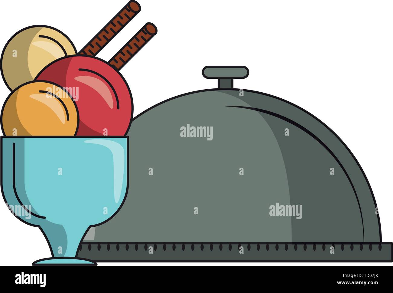 restaurant food and cuisine cartoons Stock Vector Image & Art - Alamy