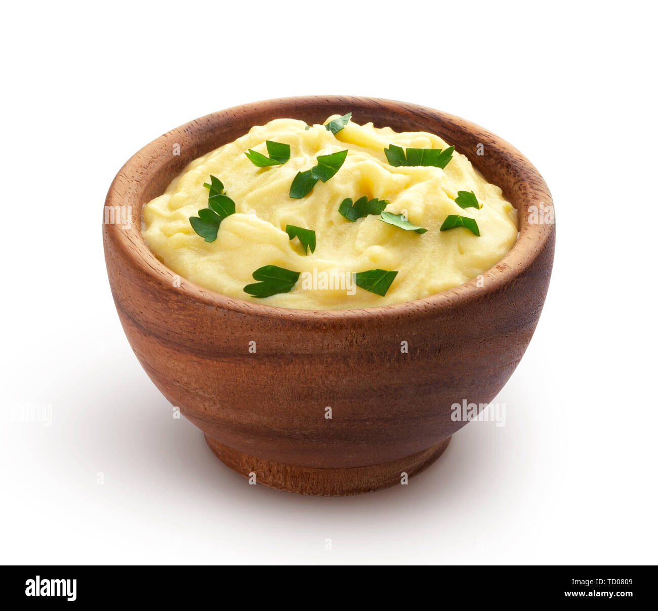 Mashed potatoes isolated on white background Stock Photo - Alamy