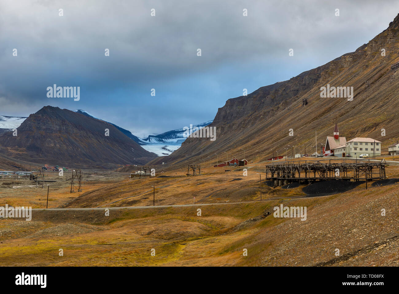 Svalbard landscape nature of the mountains of Spitsbergen Longyearbyen ...