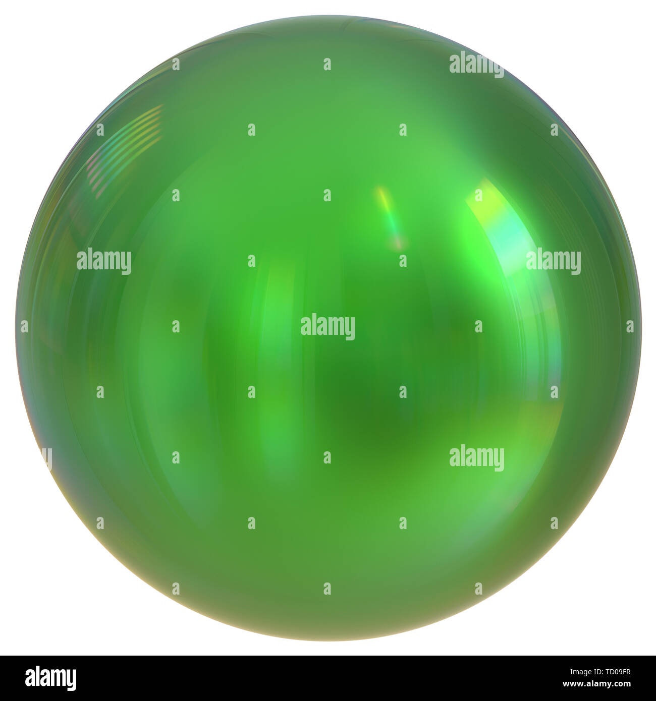 Green sphere round button ball basic circle geometric shape solid figure simple minimalistic ...