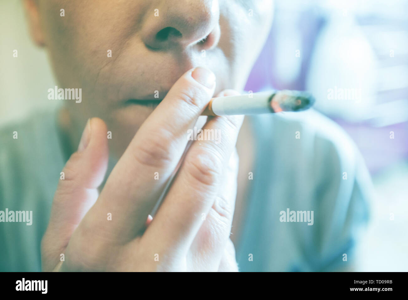 Girl Cigarette Woman Smoke Smoker Tobacco Female Addict High Resolution ...