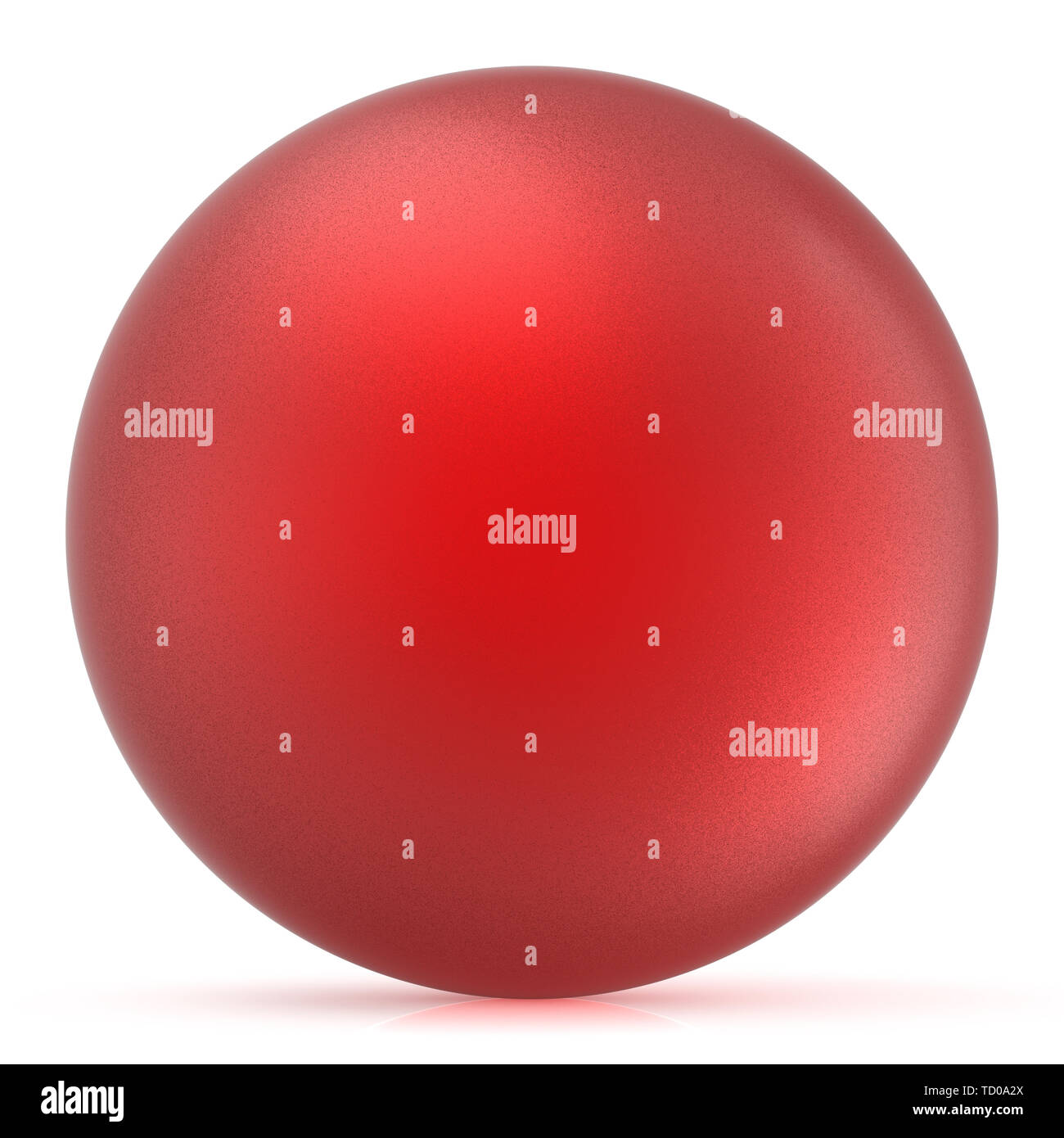 Red sphere round button ball basic matted circle geometric shape solid ...