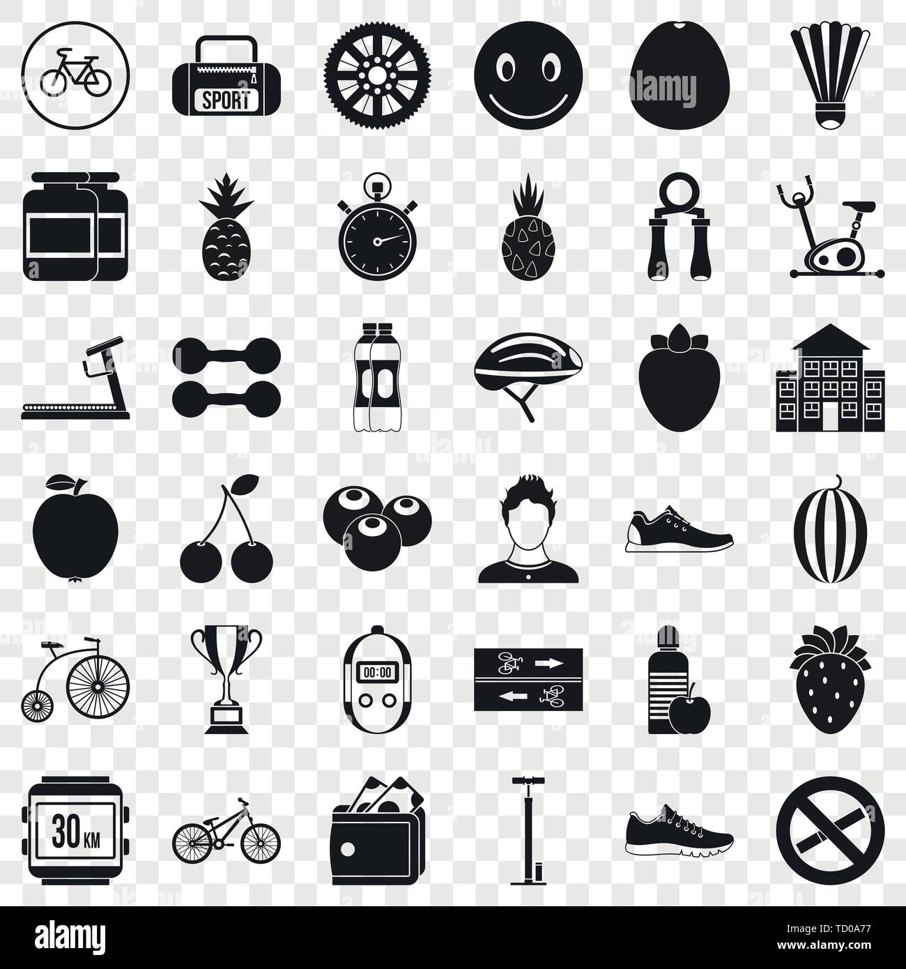 Measure icons set, simle style Stock Vector Image & Art - Alamy