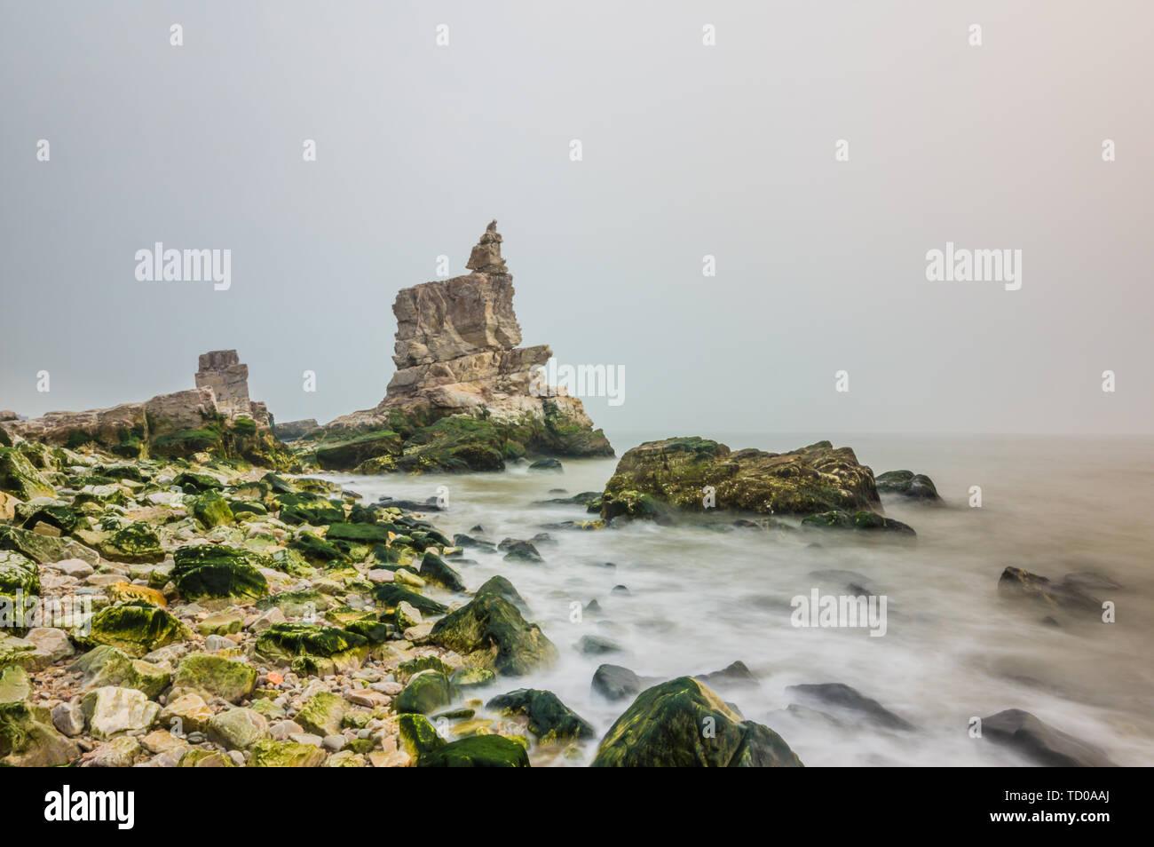Dalian Lushun West Lake Tsui General Rock Beach Reef Stock Photo - Alamy