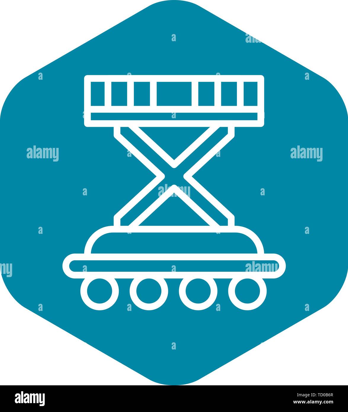 Lift platform icon, outline style Stock Vector Image & Art - Alamy