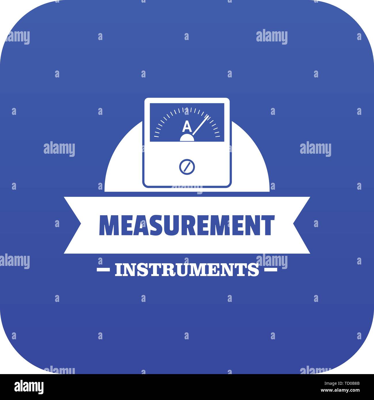 Measurement instrument icon blue vector Stock Vector Image & Art - Alamy