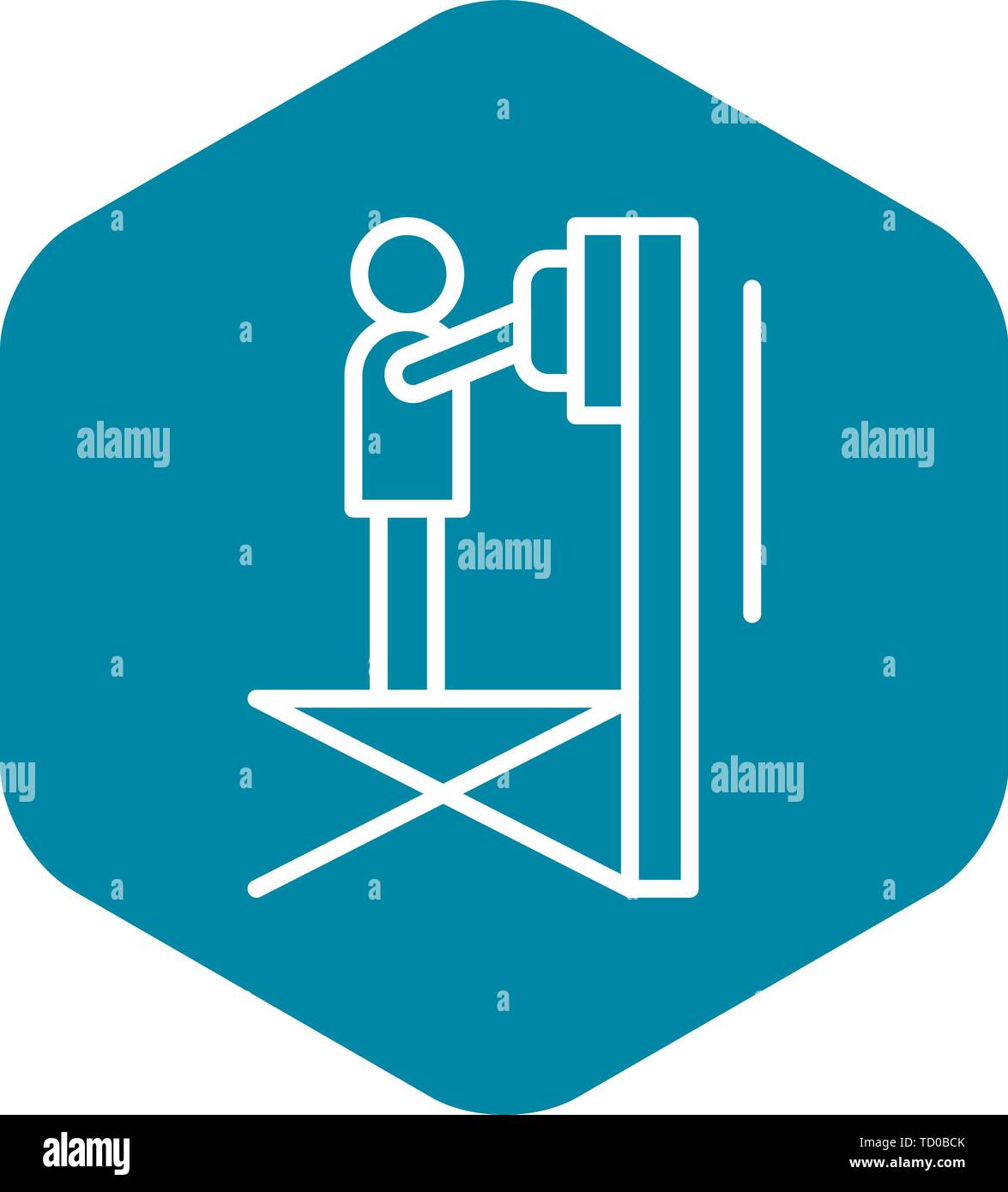 Scissor lift platform icon, outline style Stock Vector Image & Art - Alamy