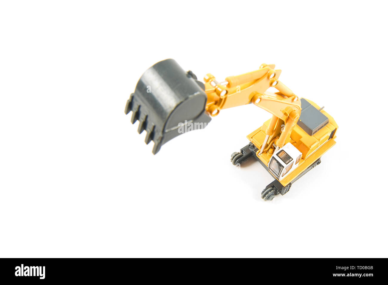 Backhoe excavator Cut Out Stock Images & Pictures - Alamy