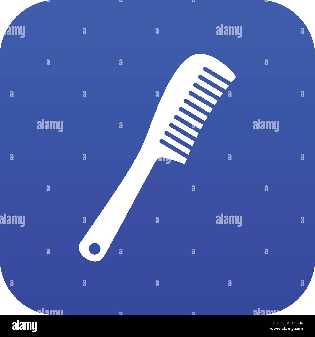 Comb icon digital blue Stock Vector Image & Art - Alamy