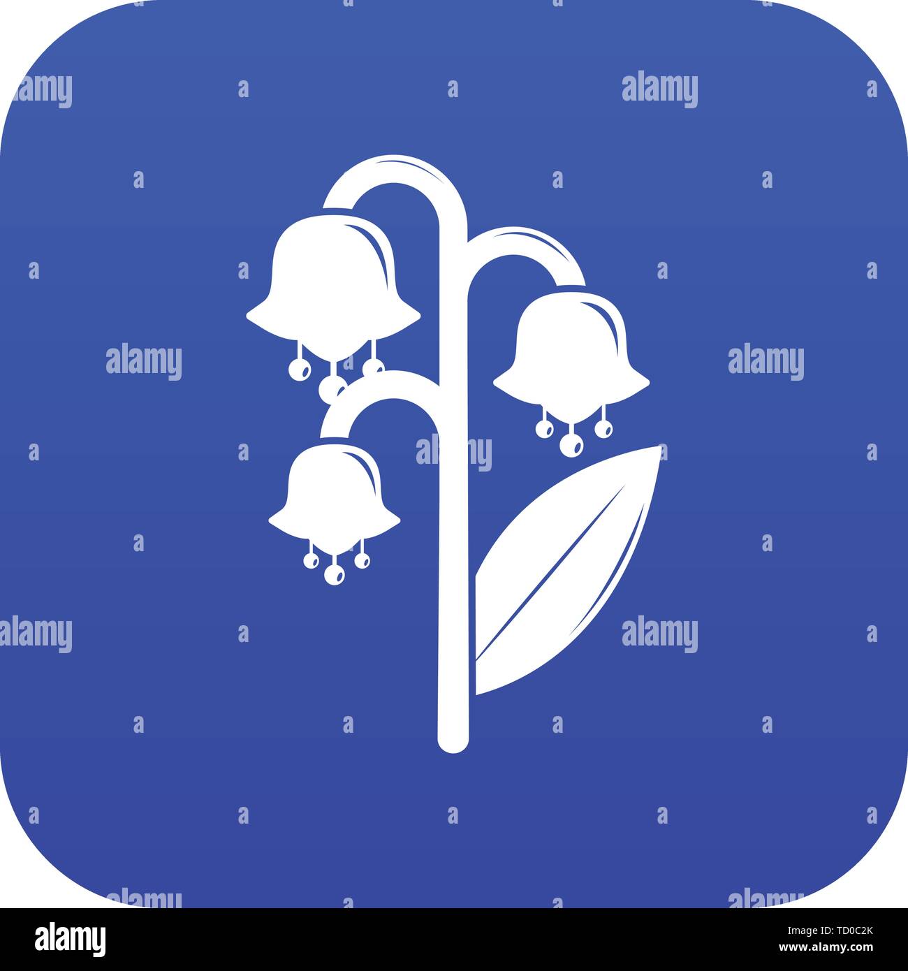Lily valley icon blue vector Stock Vector Image & Art - Alamy