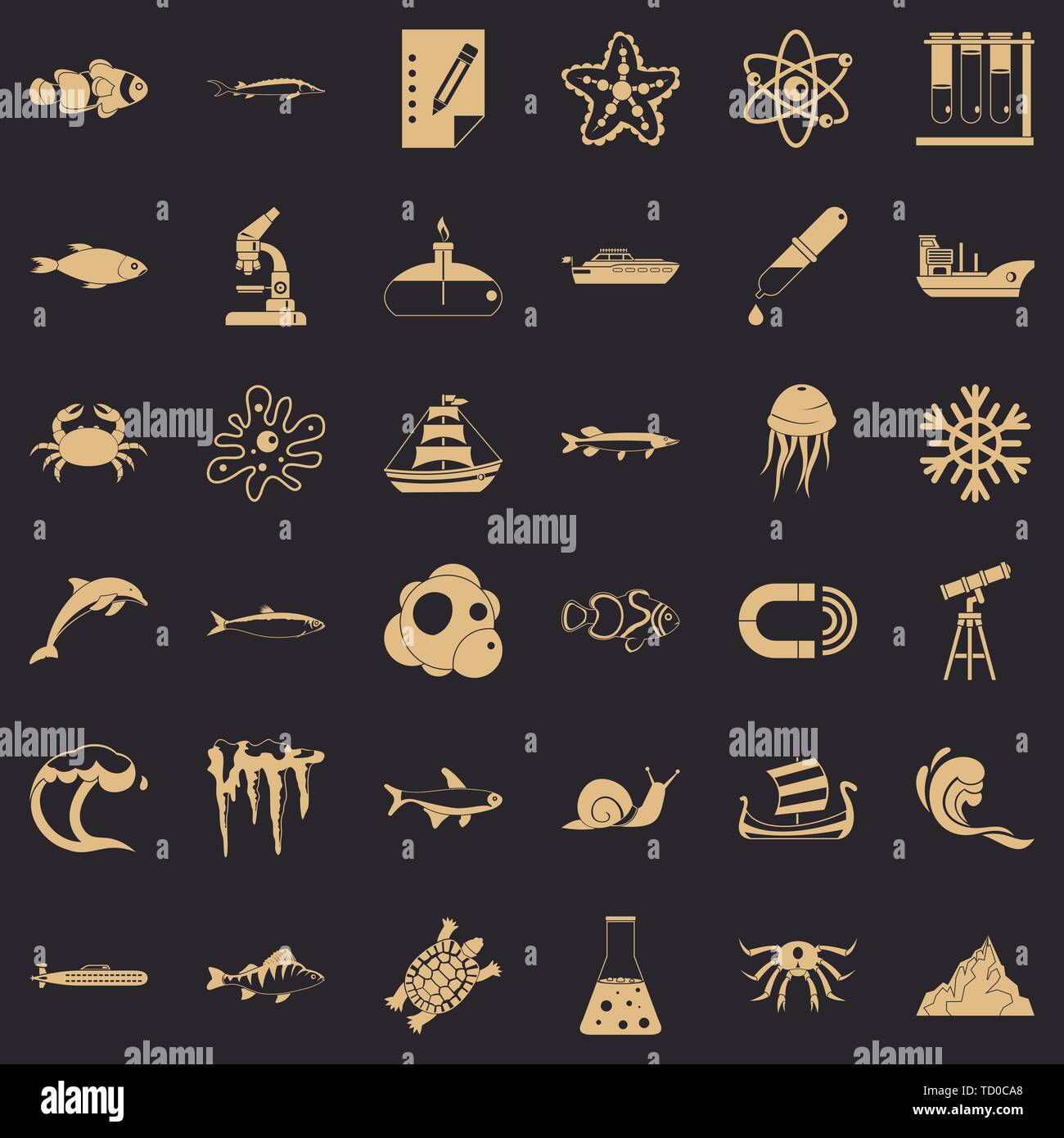 Source icons set, simple style Stock Vector Image & Art - Alamy