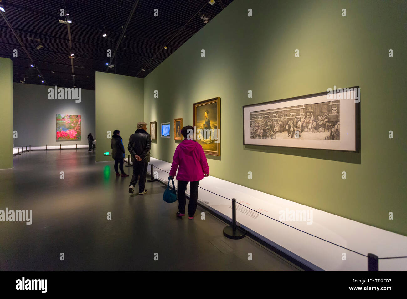 Chengdu Museum - Painting Exhibition with the Times Stock Photo - Alamy