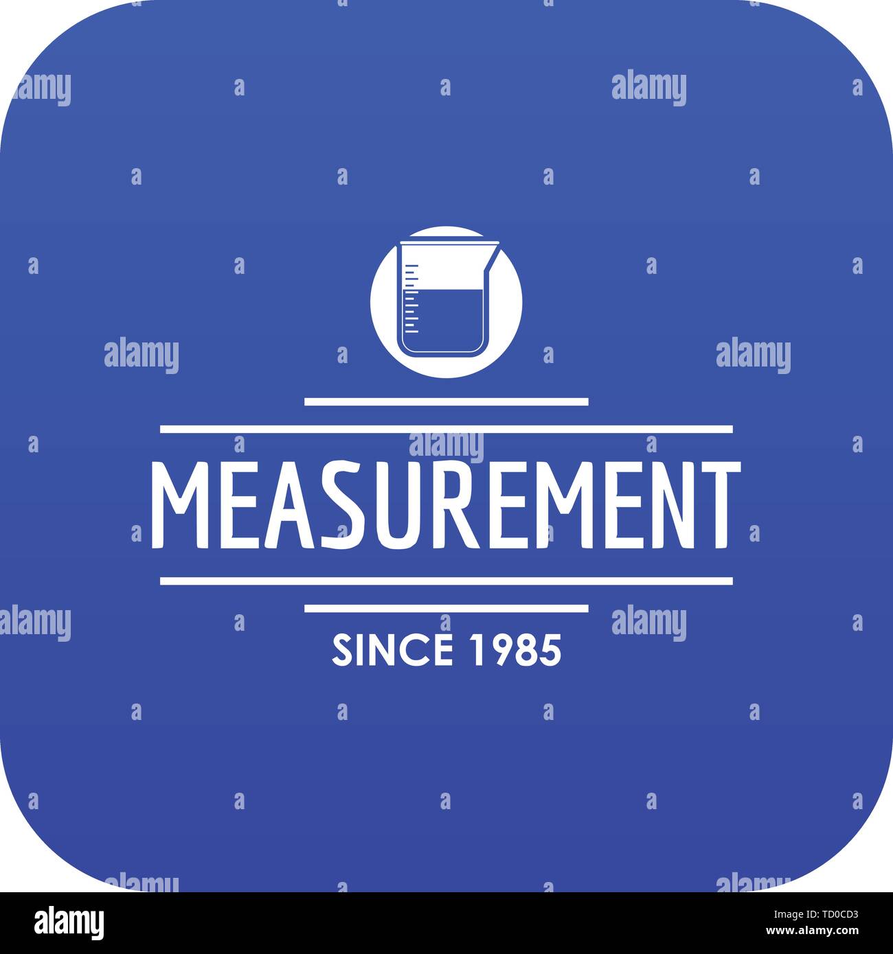 Flask chemical icon blue vector Stock Vector Image & Art - Alamy