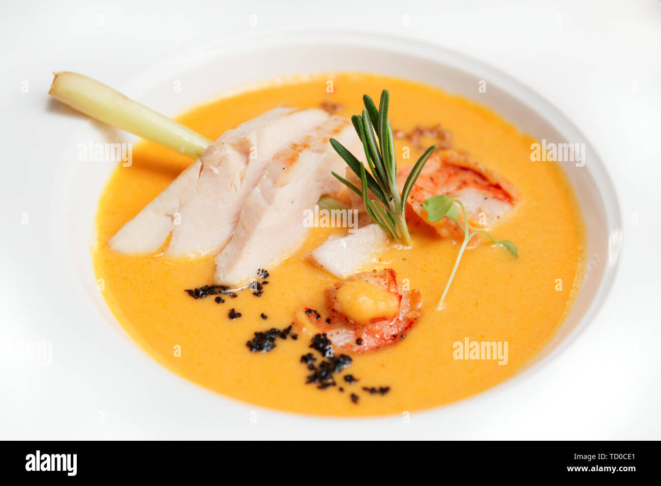 Red fish soup in hi-res stock photography and images - Alamy