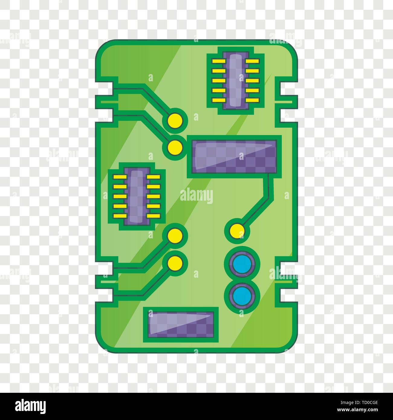 Integrated circuit inside Stock Vector Images - Alamy