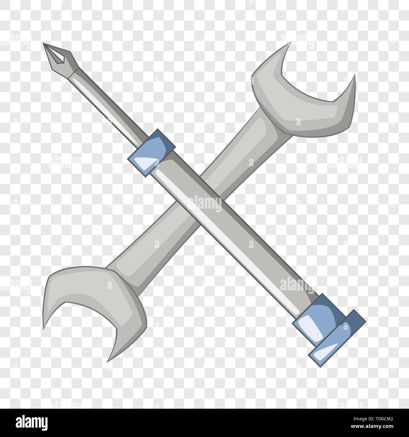 Wrench and screwdriver icon, cartoon style Stock Vector Image & Art - Alamy