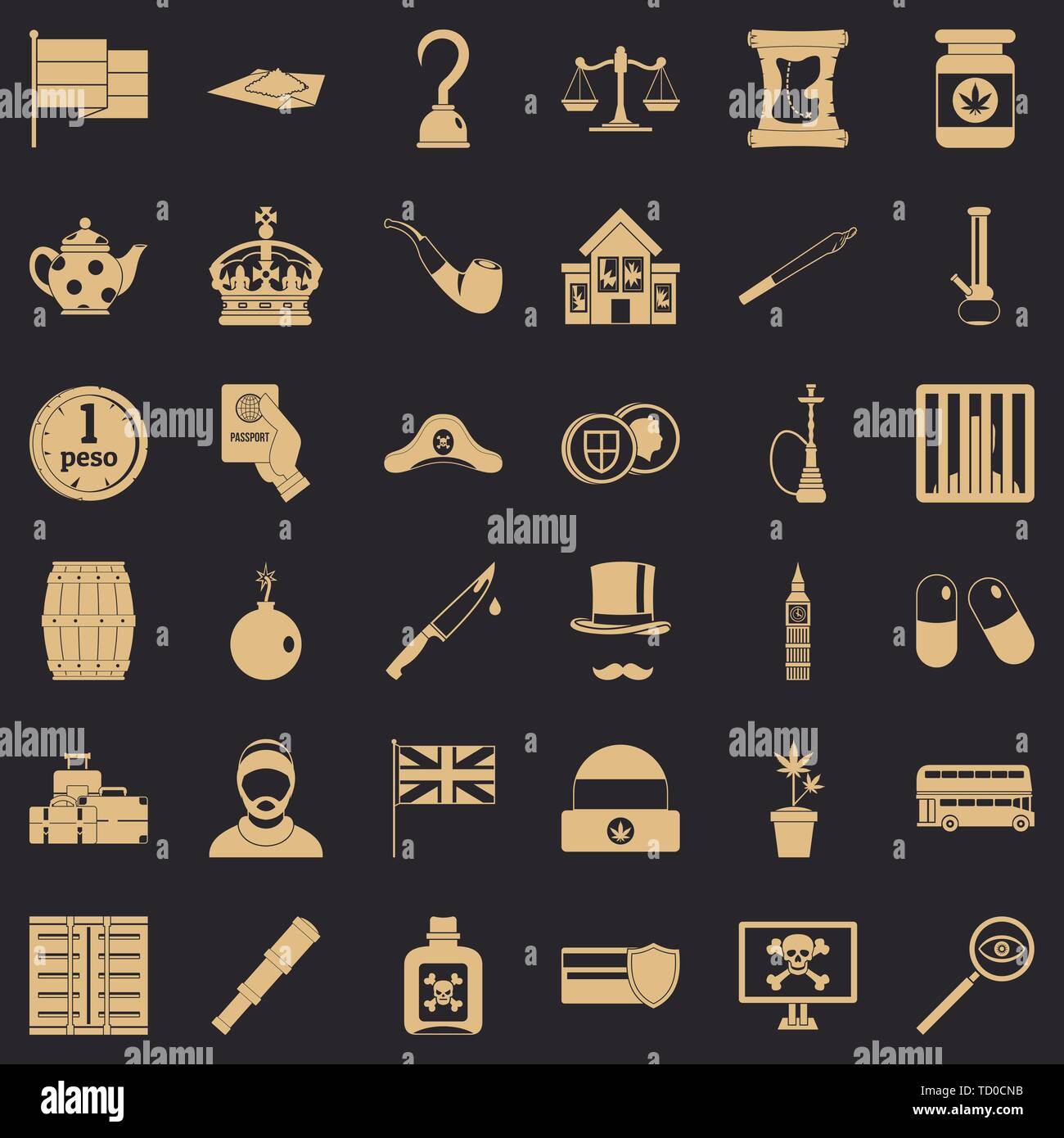 Fault icons set, simple style Stock Vector Image & Art - Alamy