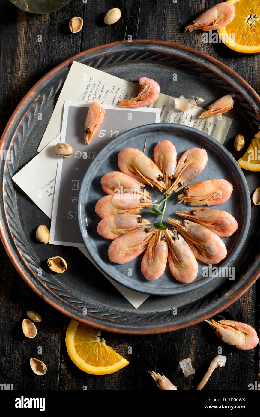 Seafood Arctic shrimp Stock Photo - Alamy