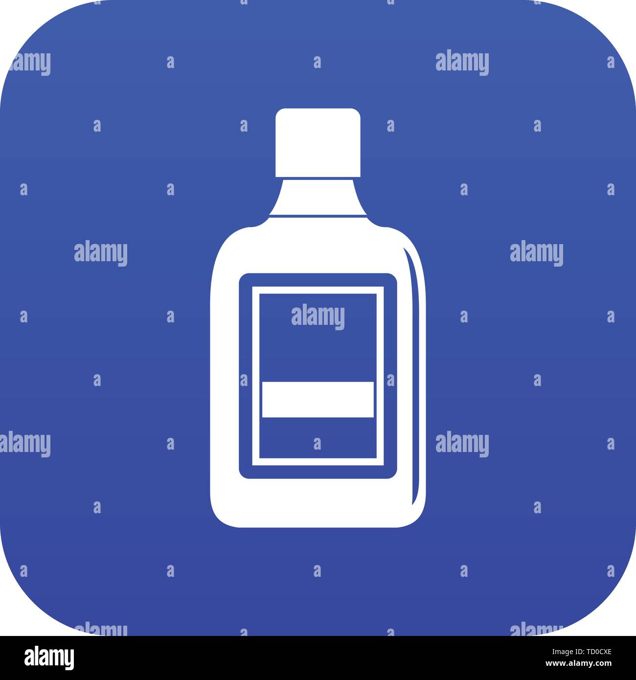 Plastic bottle icon digital blue Stock Vector Image & Art - Alamy