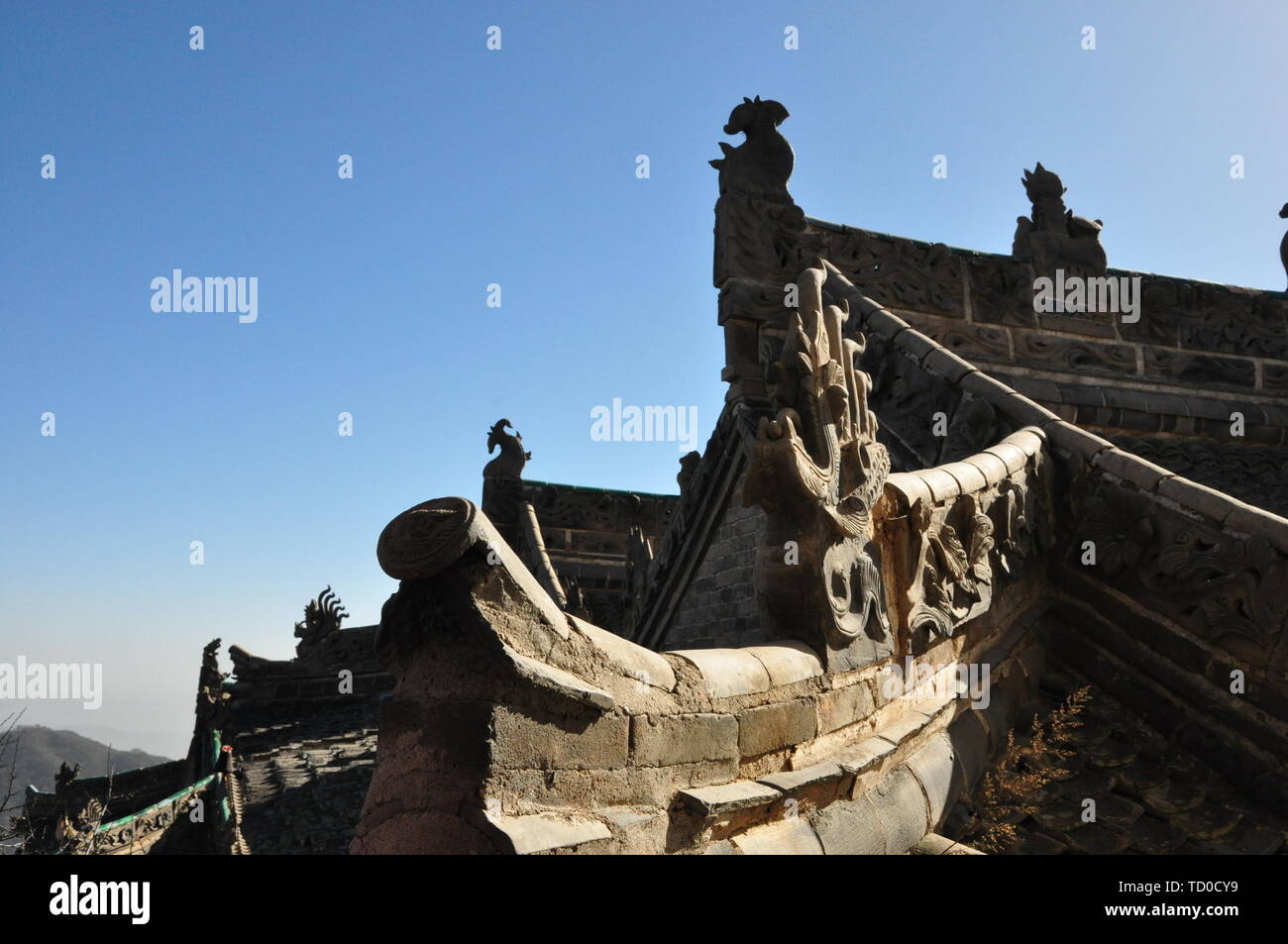 Ancient architecture of Xiaoshan, Pingliang City, Gansu Province Stock ...