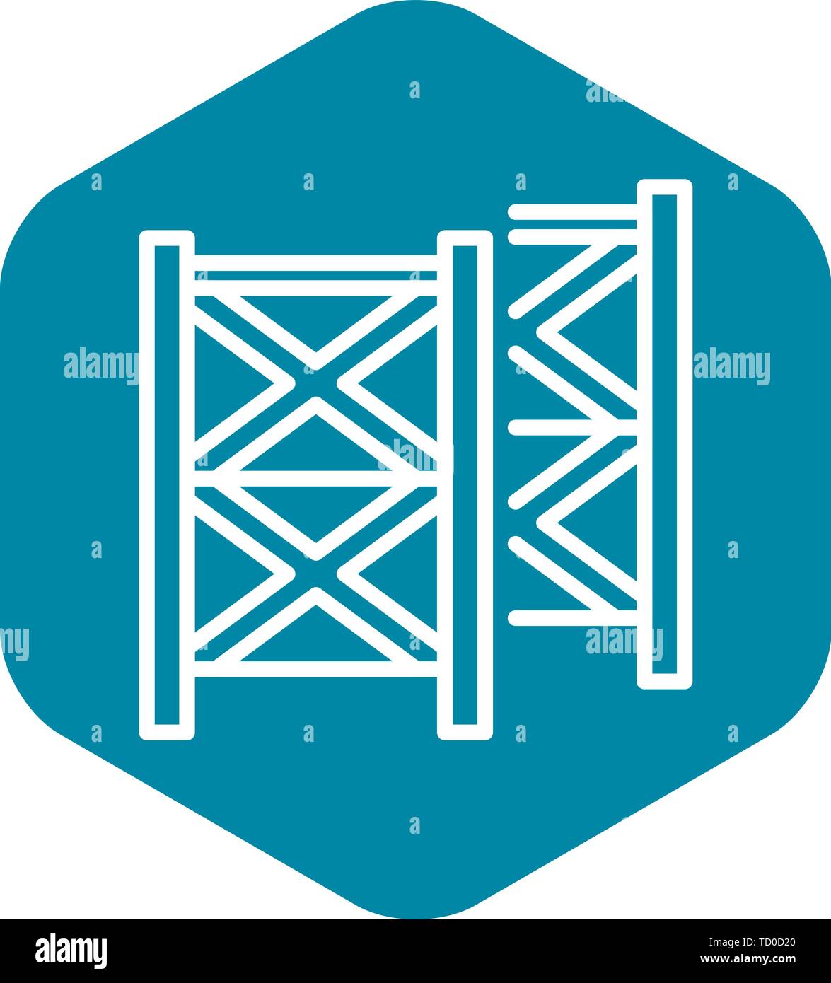 Scaffolding equipment icon, outline style Stock Vector Image & Art - Alamy